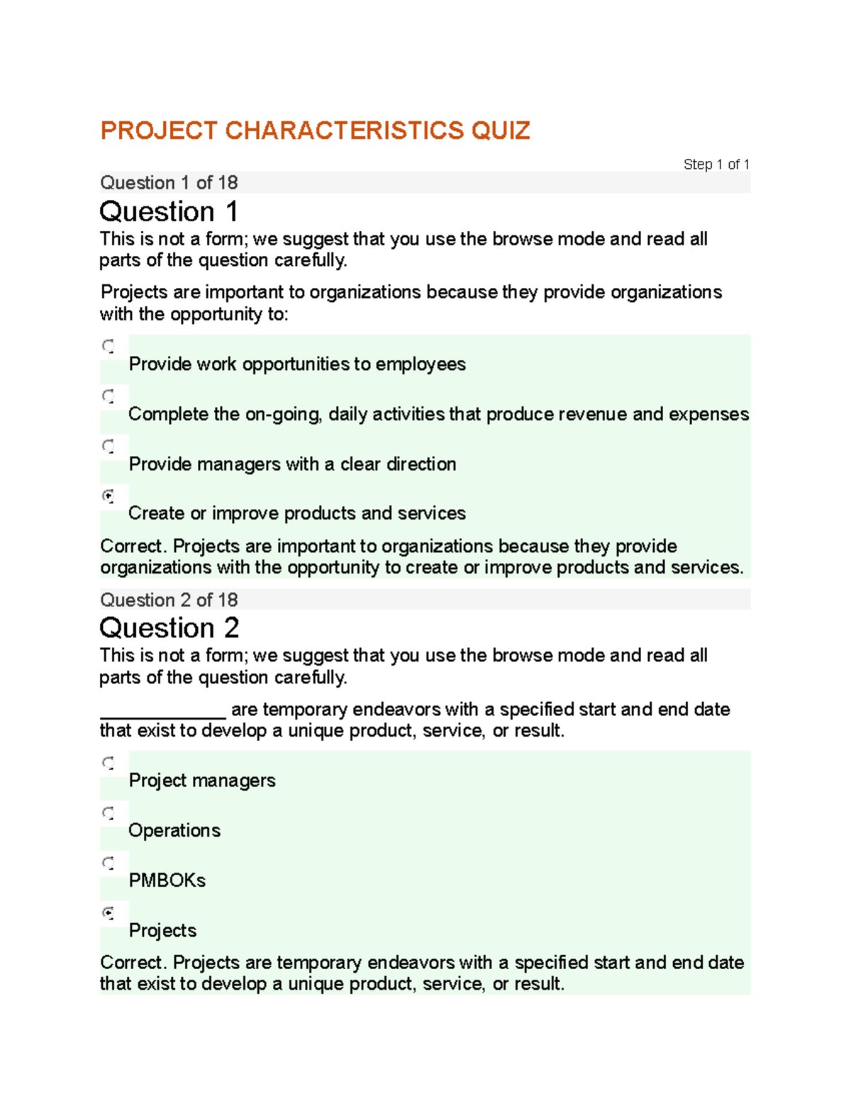 Module 3 Project Characteristics QUIZ: Key Concepts and Insights - Studocu