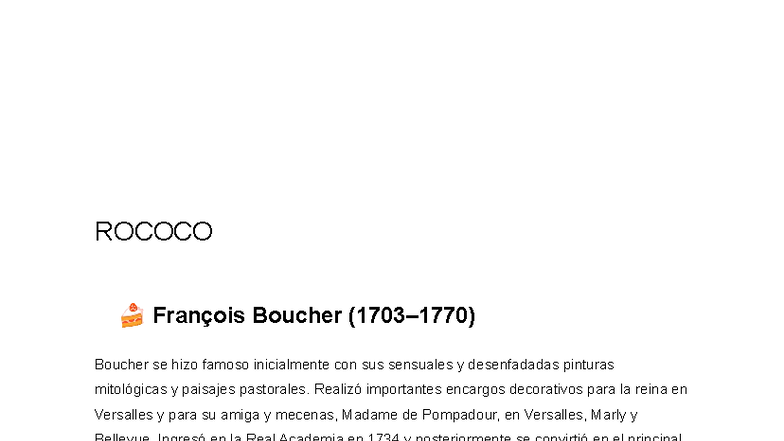 Contexto Artístico: Estilos y Figuras Clave en el Arte Europeo - Studocu