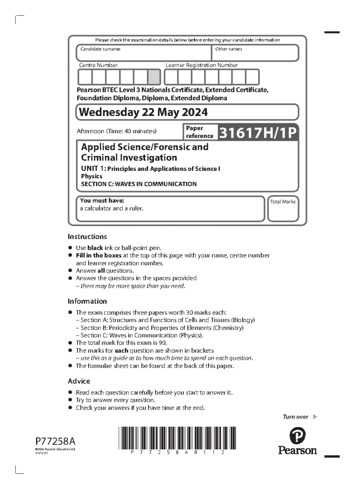 Data, Formulae & Relationships Booklet - Physics A AS-level (OCR) - Studocu