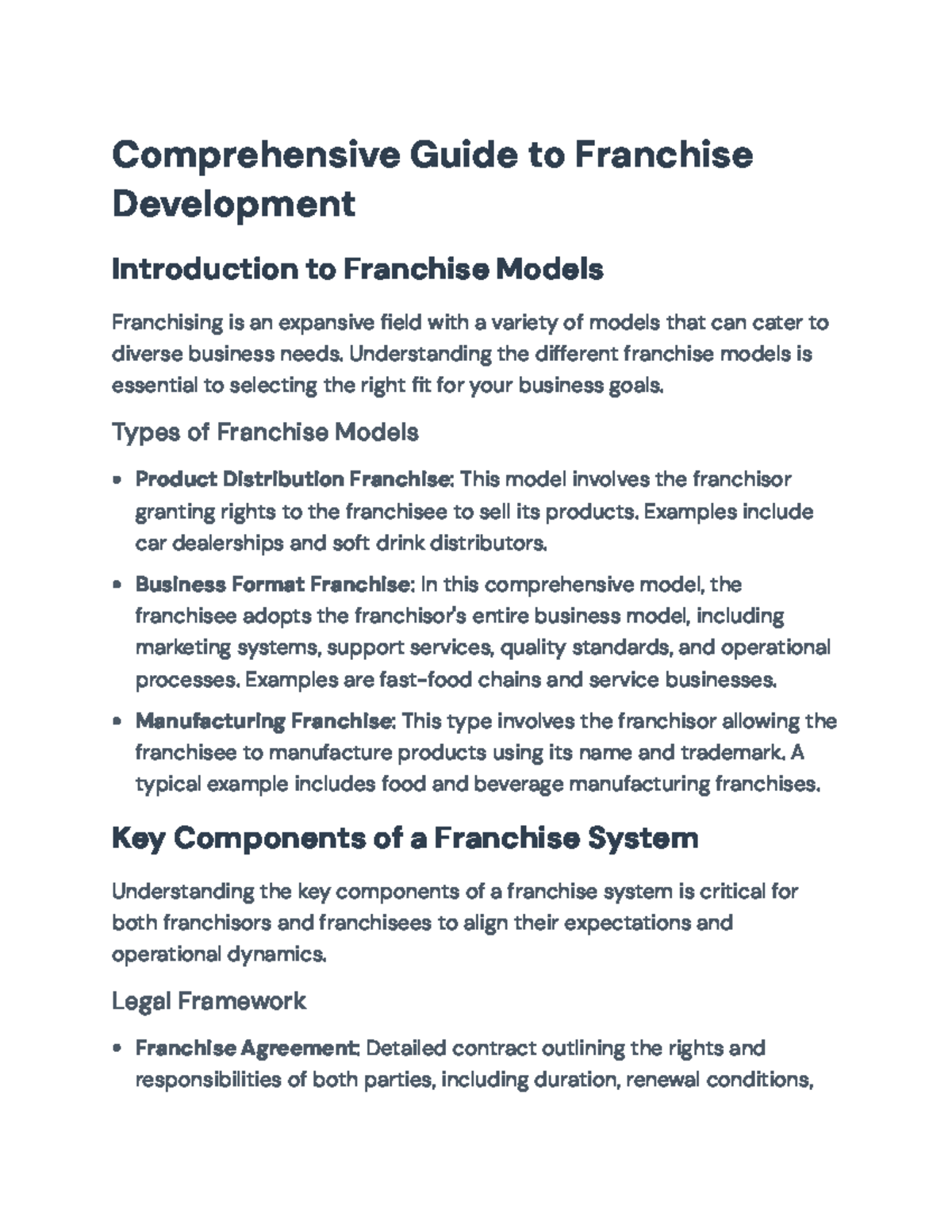 Comprehensive Guide to Franchise Development Strategies - Comprehensive ...