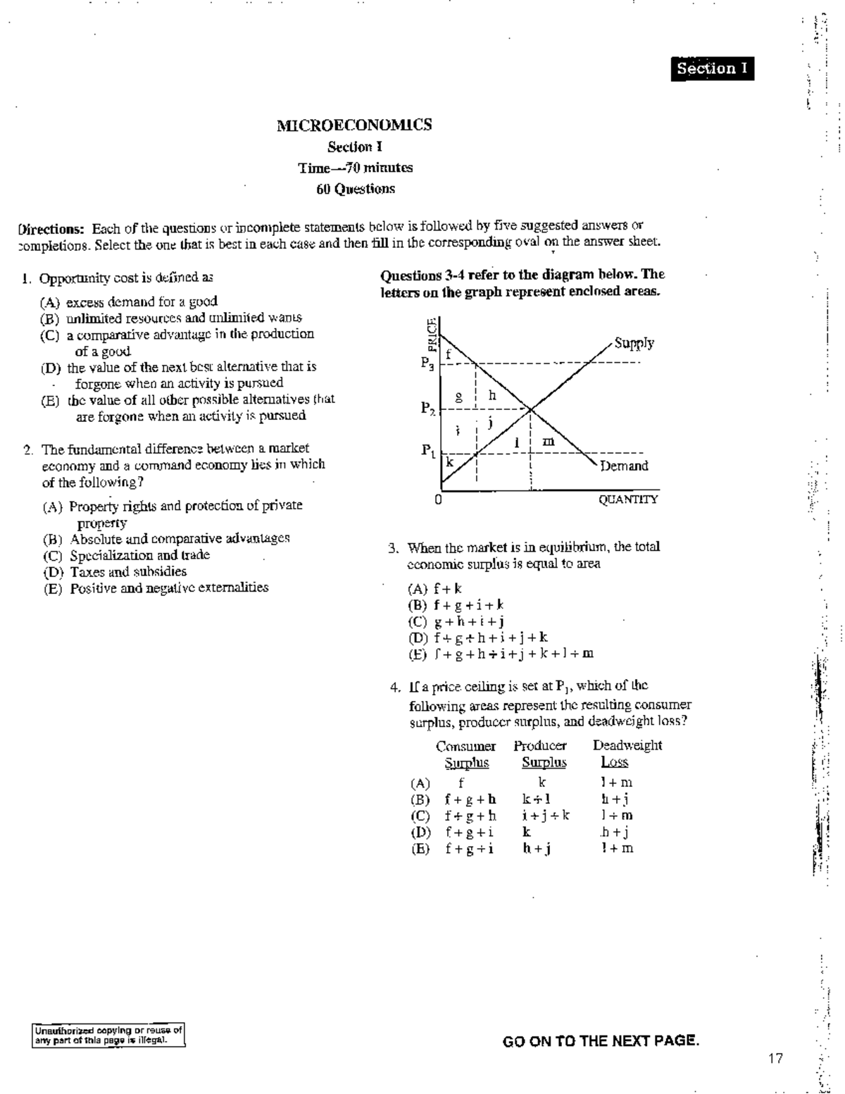 AP Microeconomics Test Review 2010 - Key Concepts and Questions - Studocu