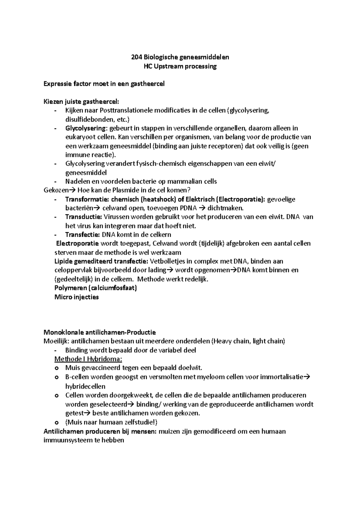 204 HC Upstream Processing: Techniques in Biopharmaceutical Production ...