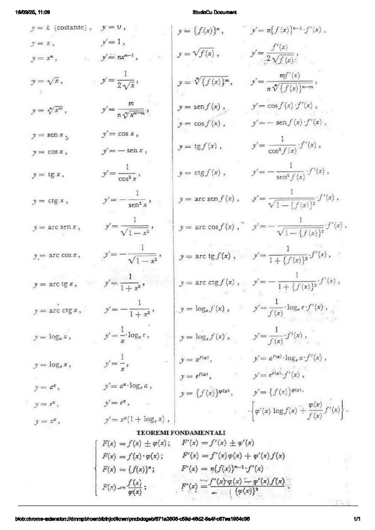 Mathematics Lecture Notes: Fundamental Theorems & Functions - Studocu