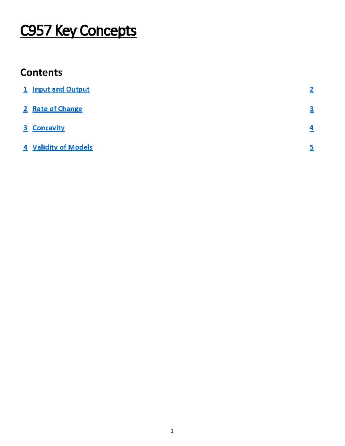 C957 Key Concepts Overview for WGU Practice Exam - Studocu