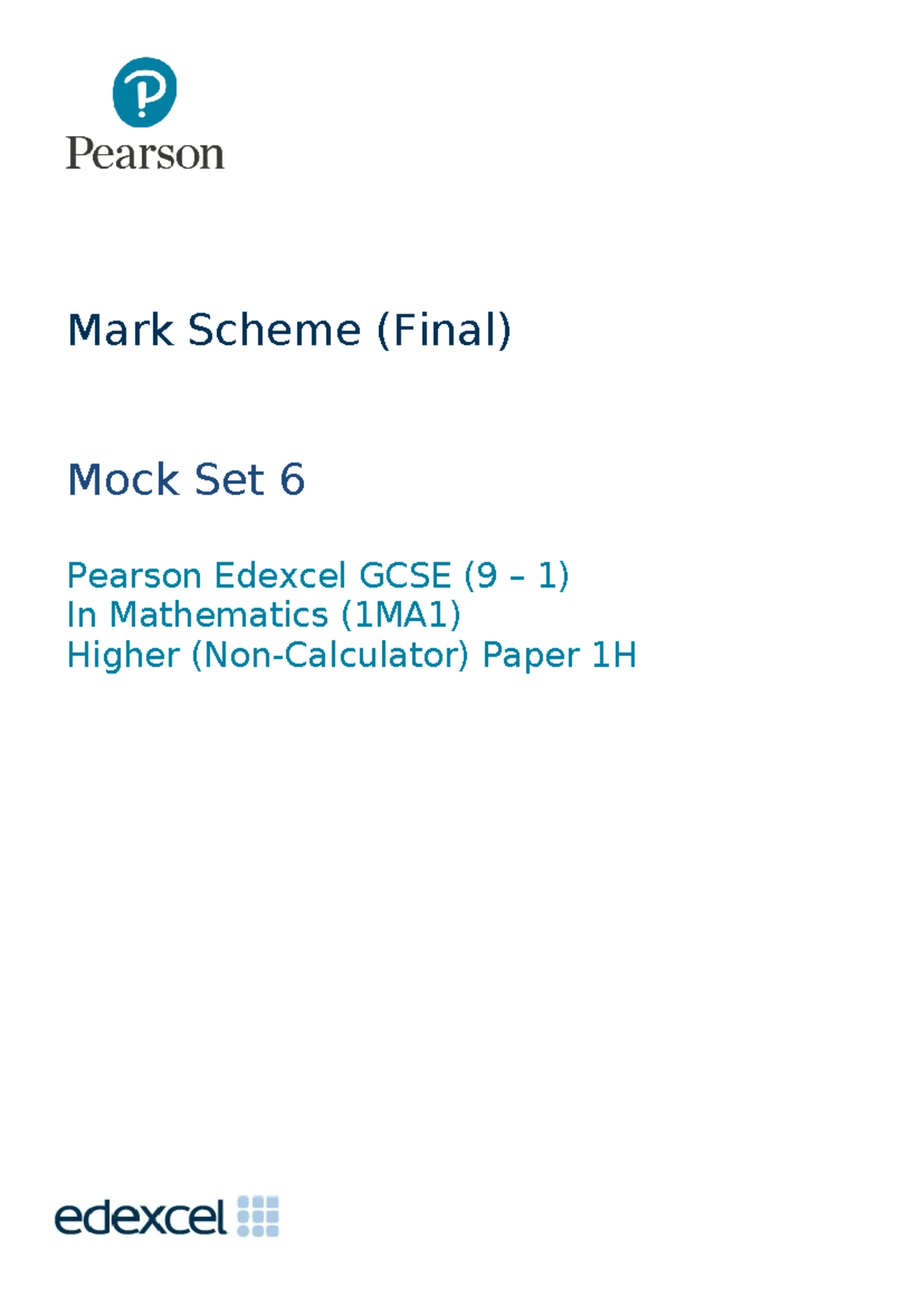 AQA 8300/2H Final Mark Scheme - June 2023 (Version 1) - Studocu
