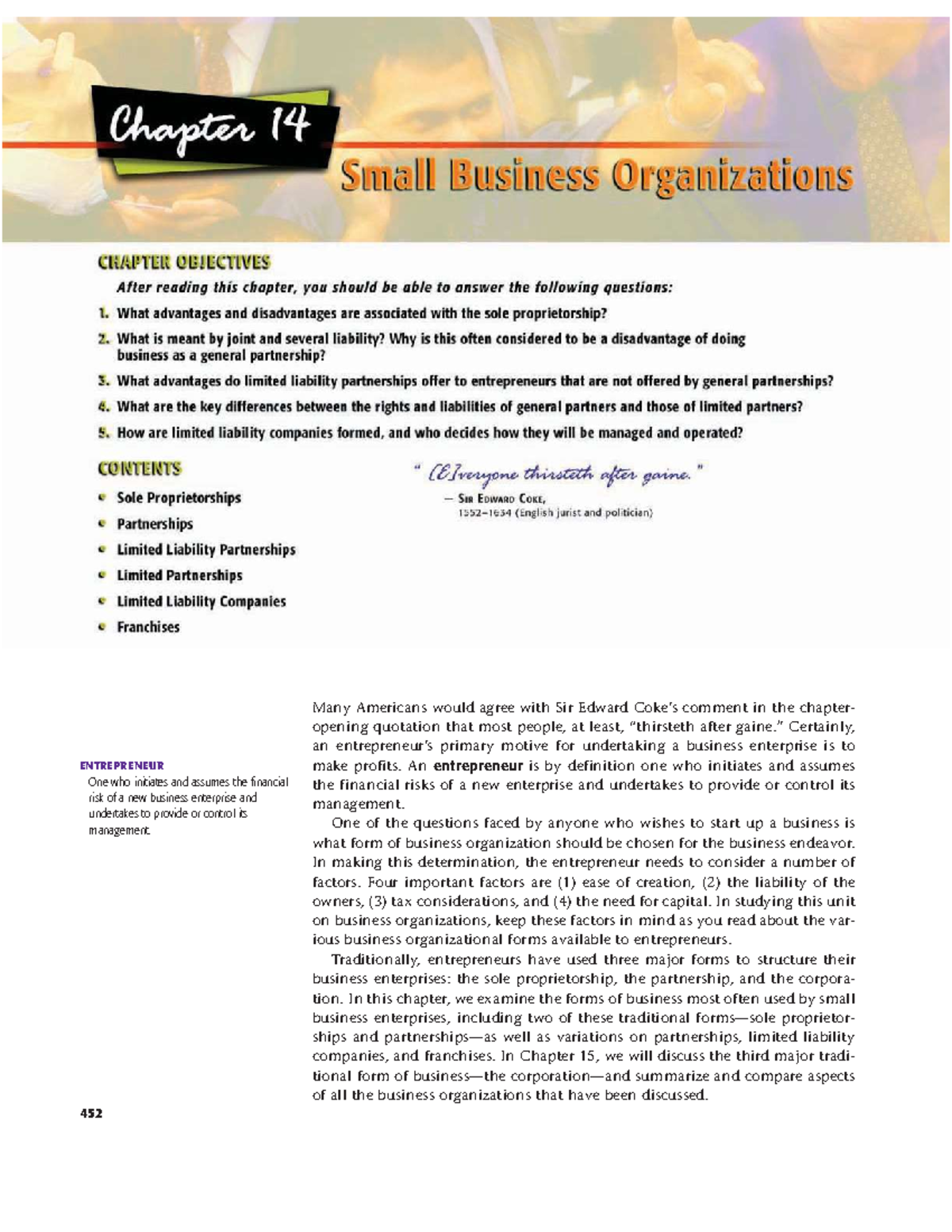 Business Organizations in the Legal Environment (LAW 101) - Studocu