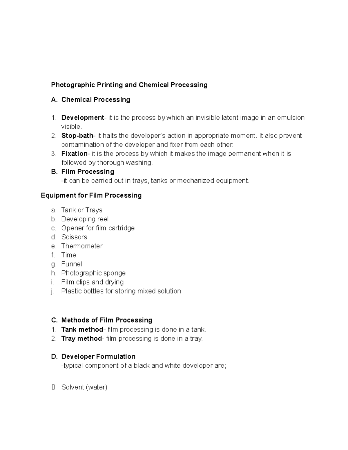 Photographic-Printing-and-Chemical-Processing - Photographic Printing ...