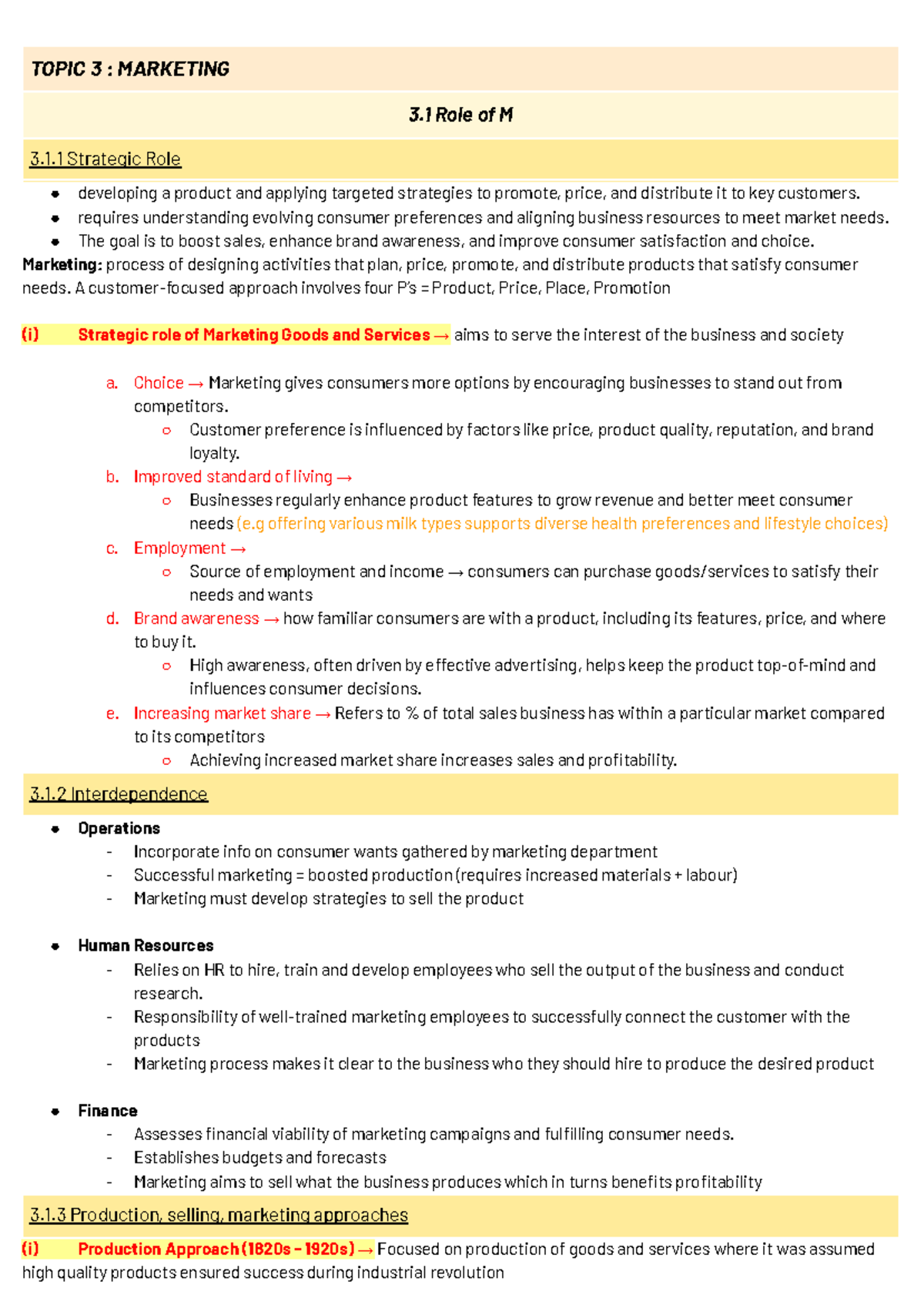 Marketing Strategies and Concepts: A Comprehensive Overview (MKT 3 ...