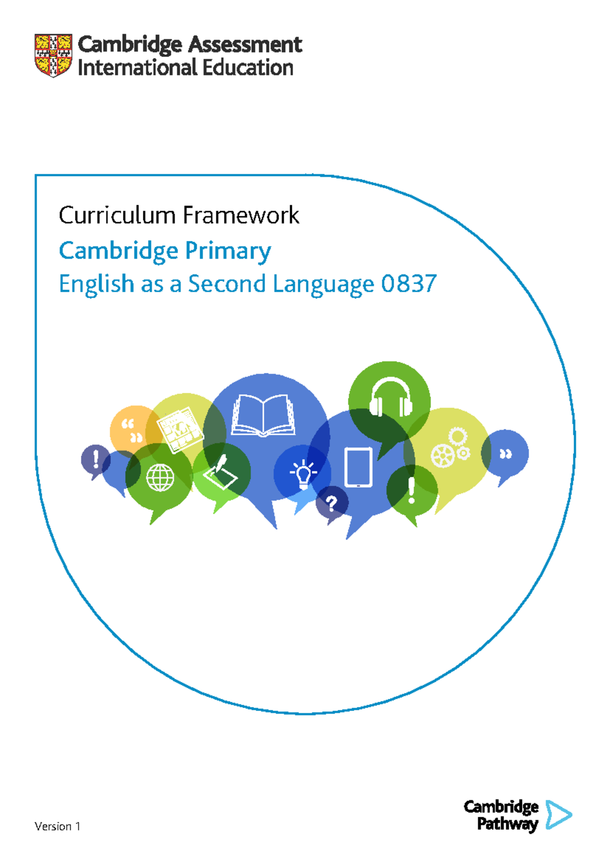 0837 Primary English as a Second Language Curriculum Framework 2018 ...