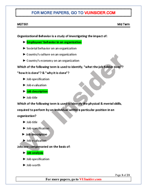 CS101 Midterm Solved MCQS By Junaid - 1 Drive is an example of_______ a ...