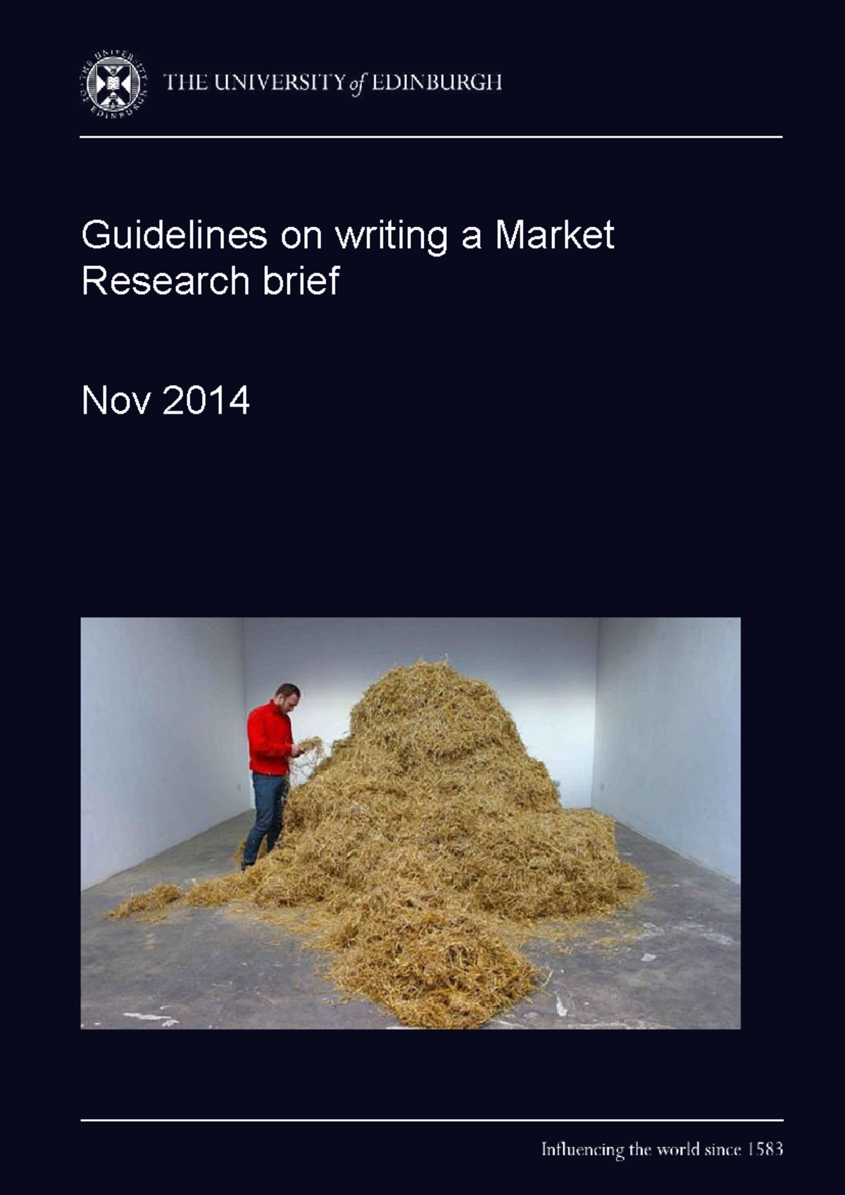 Guidelines for Writing a Market Research Brief (Nov 2014) - Studocu