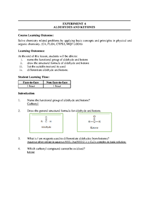 EXP 1 RATE OF Reaction LAB Report (2021) - CHEMISTRY LABORATORY REPORT ...