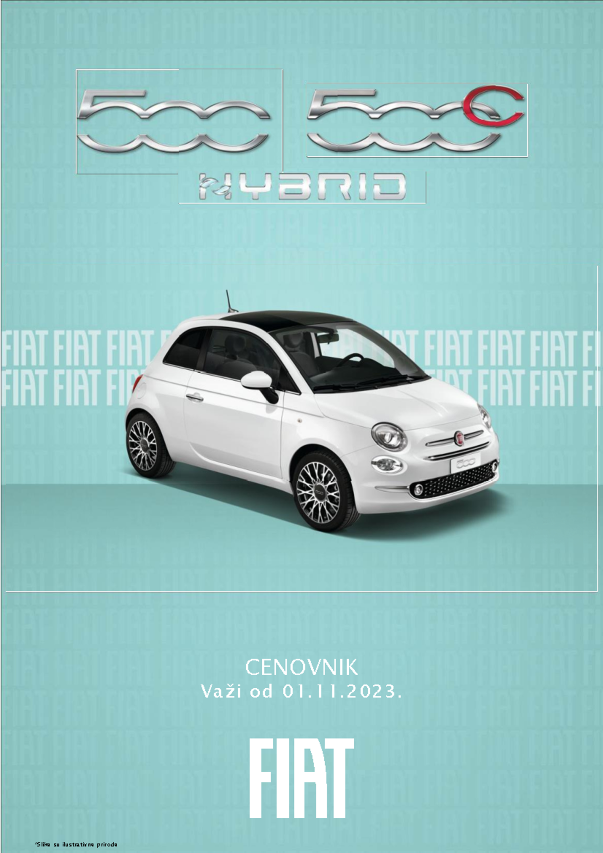 Cenovnik FIAT 500 HB Cabrio 1.0 GSE Hybrid od 01.11.2023. - Studocu