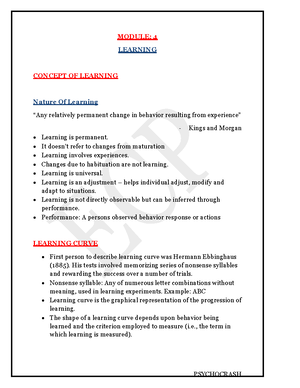 Psychology Chapter-4 Memory and Forgetting - Psychology Chapter- Memory ...