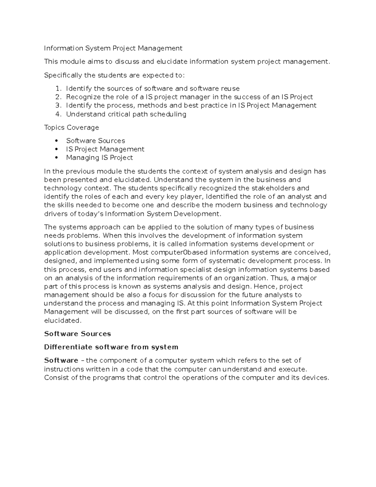 Week2 Information System Project Management - Information System ...