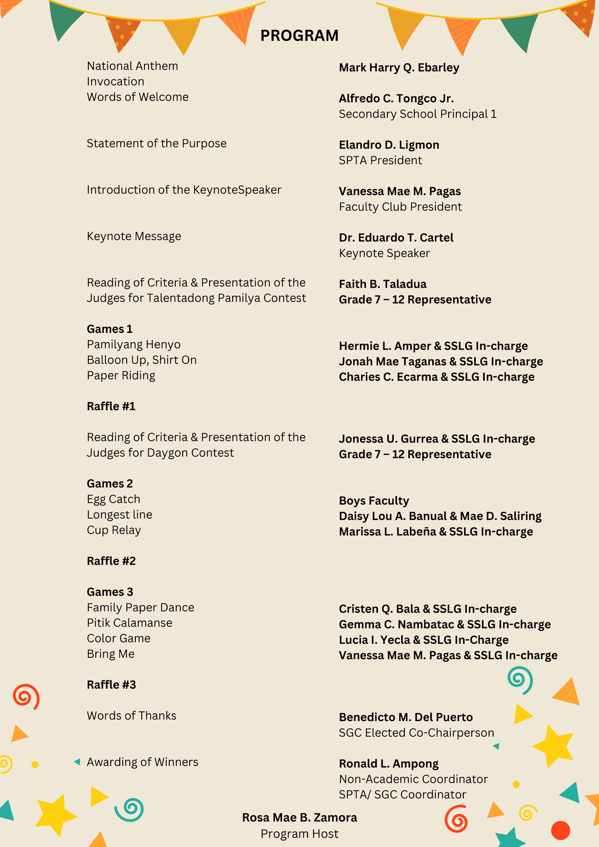 Pastel Green Yellow & Orange Family Tree Poster - National Anthem ...