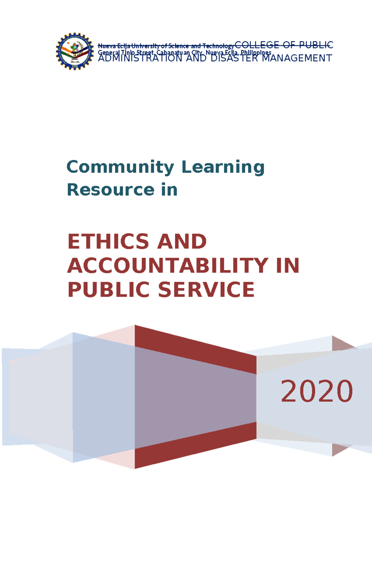 Ethics and Accountability in Public Service: ADM 2020 Overview - Studocu