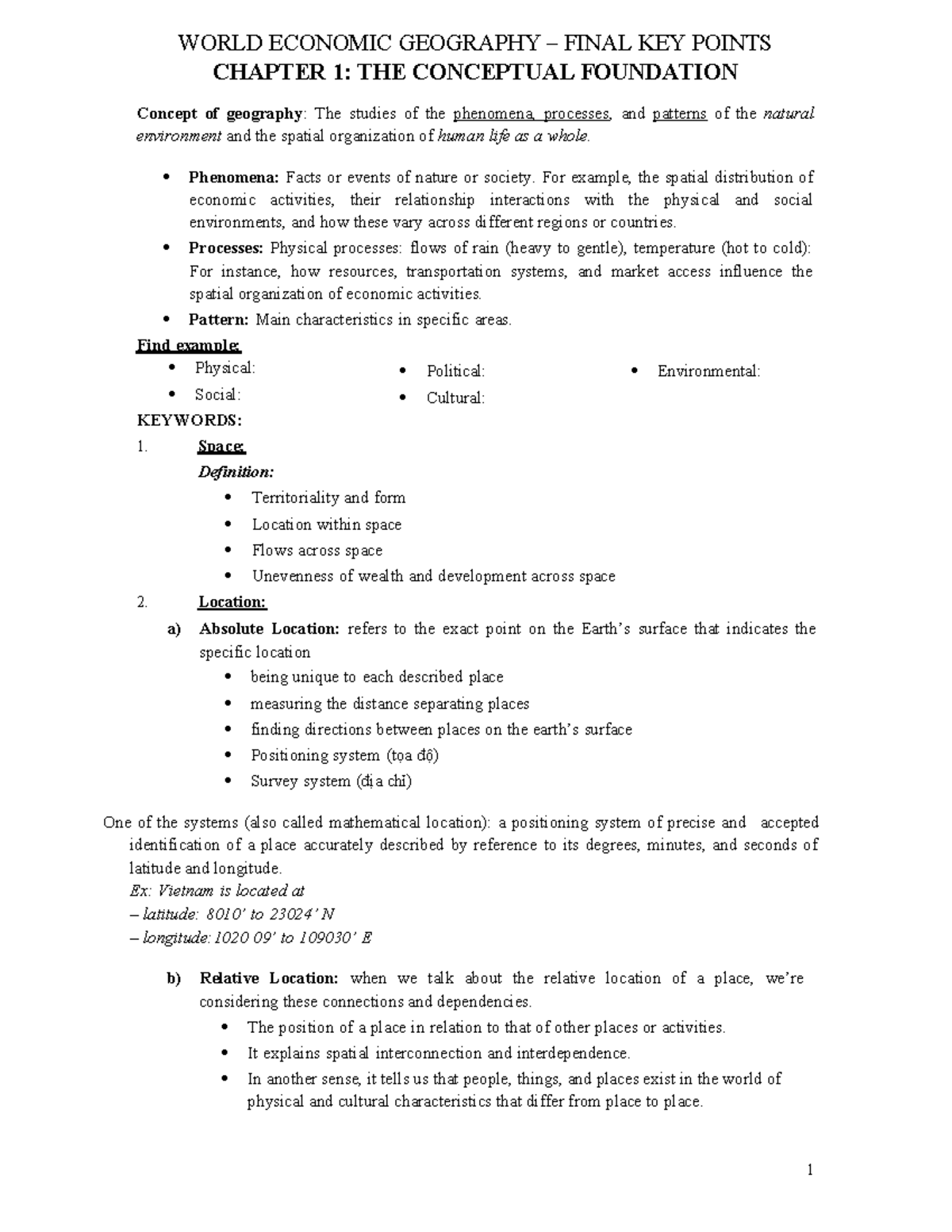 WEG S12526 Final Exam Key Points: Chapter 1 Overview and Concepts - Studocu