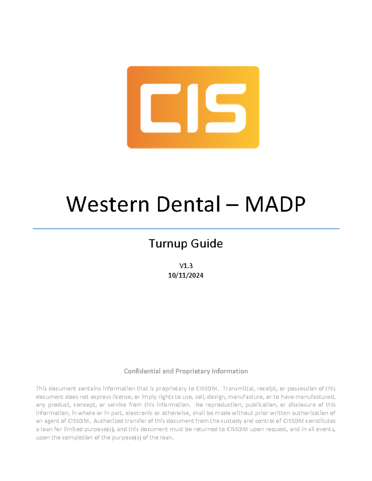 Western Dental - MADP Turnup Guide v1 - Western Dental – MADP Turnup ...