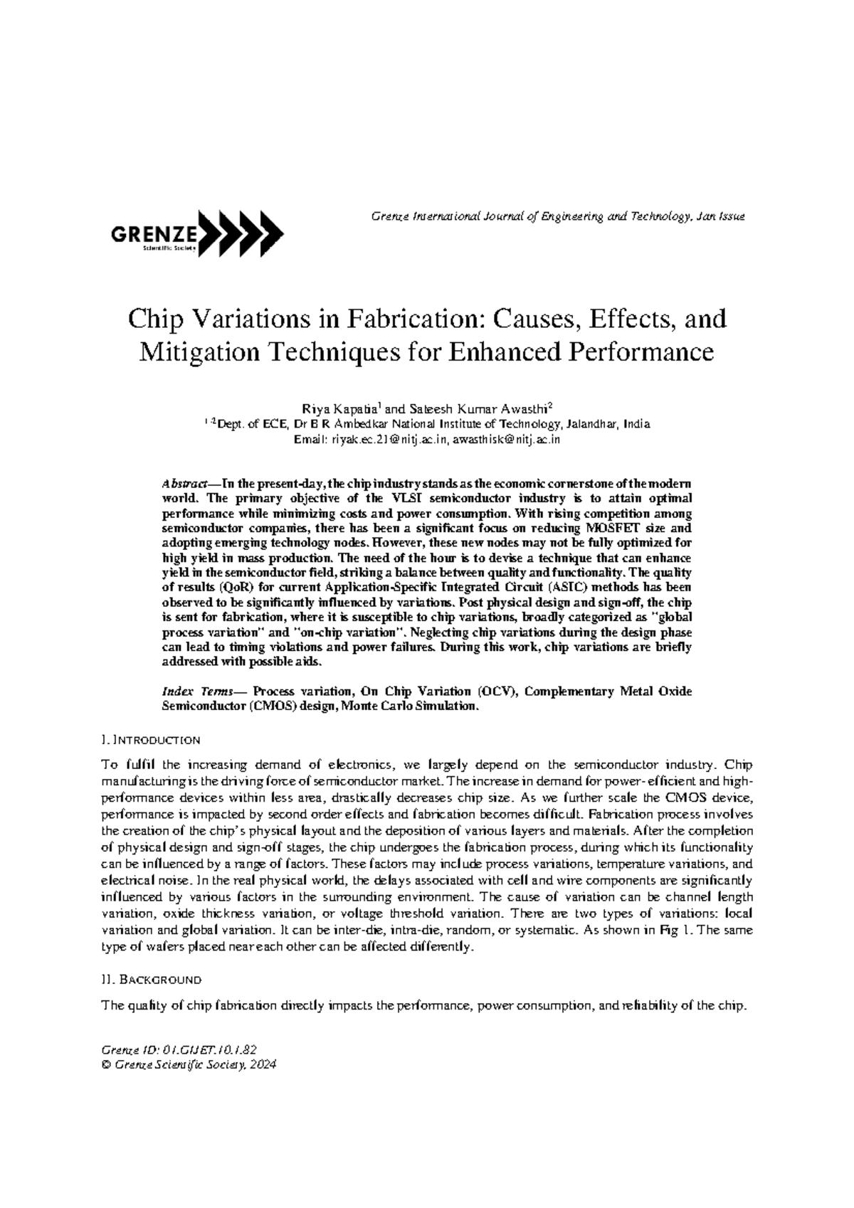 Chip Variations in Fabrication: Causes, Effects & Mitigation Techniques ...