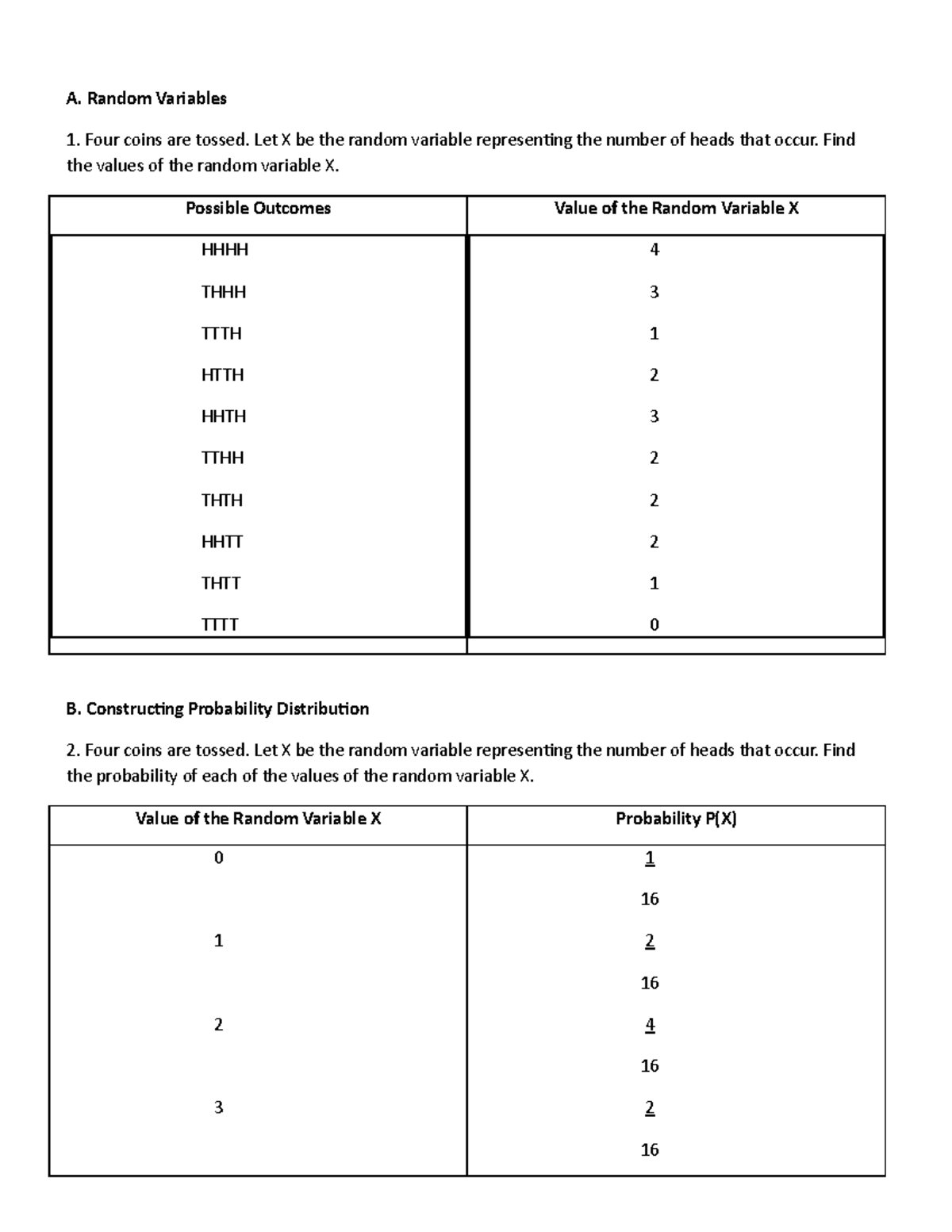 Probability Distribution and Random Variables Analysis (MATH101) - Studocu