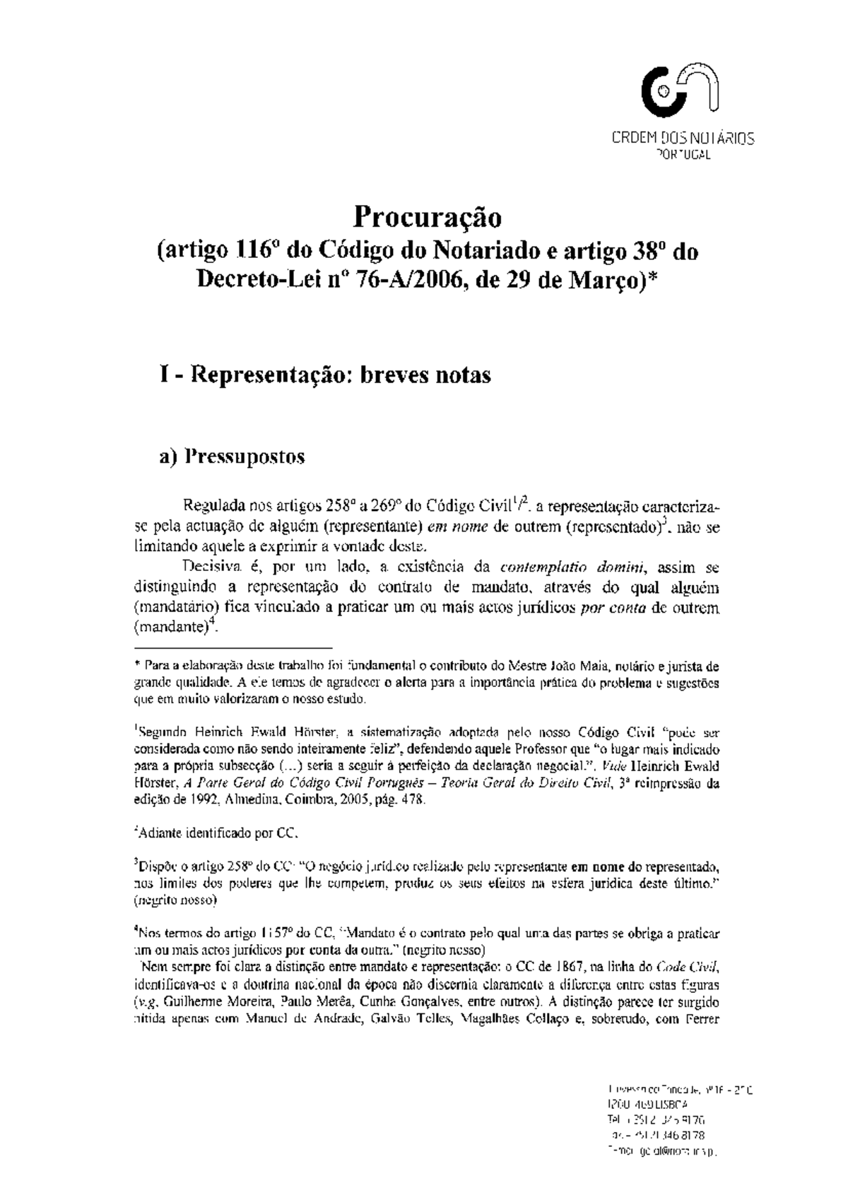 Parecer sobre Procurações - timbrado registos - Contabilidade ...