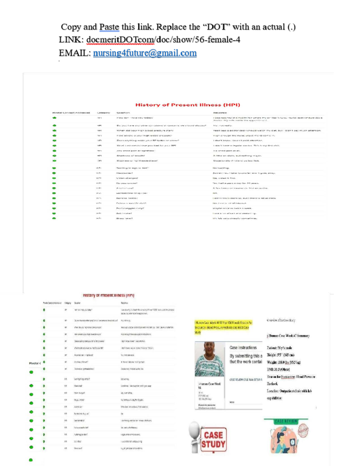 2025 I Human Week 7 case Blood pressure recheck for a 56-year-old ...