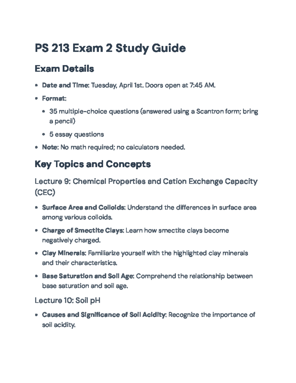 PS 213 Exam 2 Study Guide: Key Topics and Concepts Review - PS 213 Exam ...