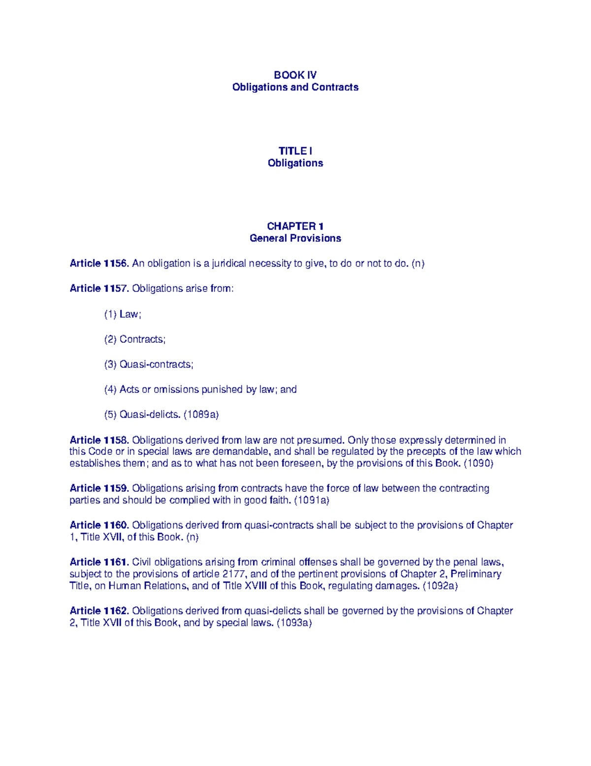 QUA 101: Quasi-Delict and Pre-Existing Contractual Obligations ...