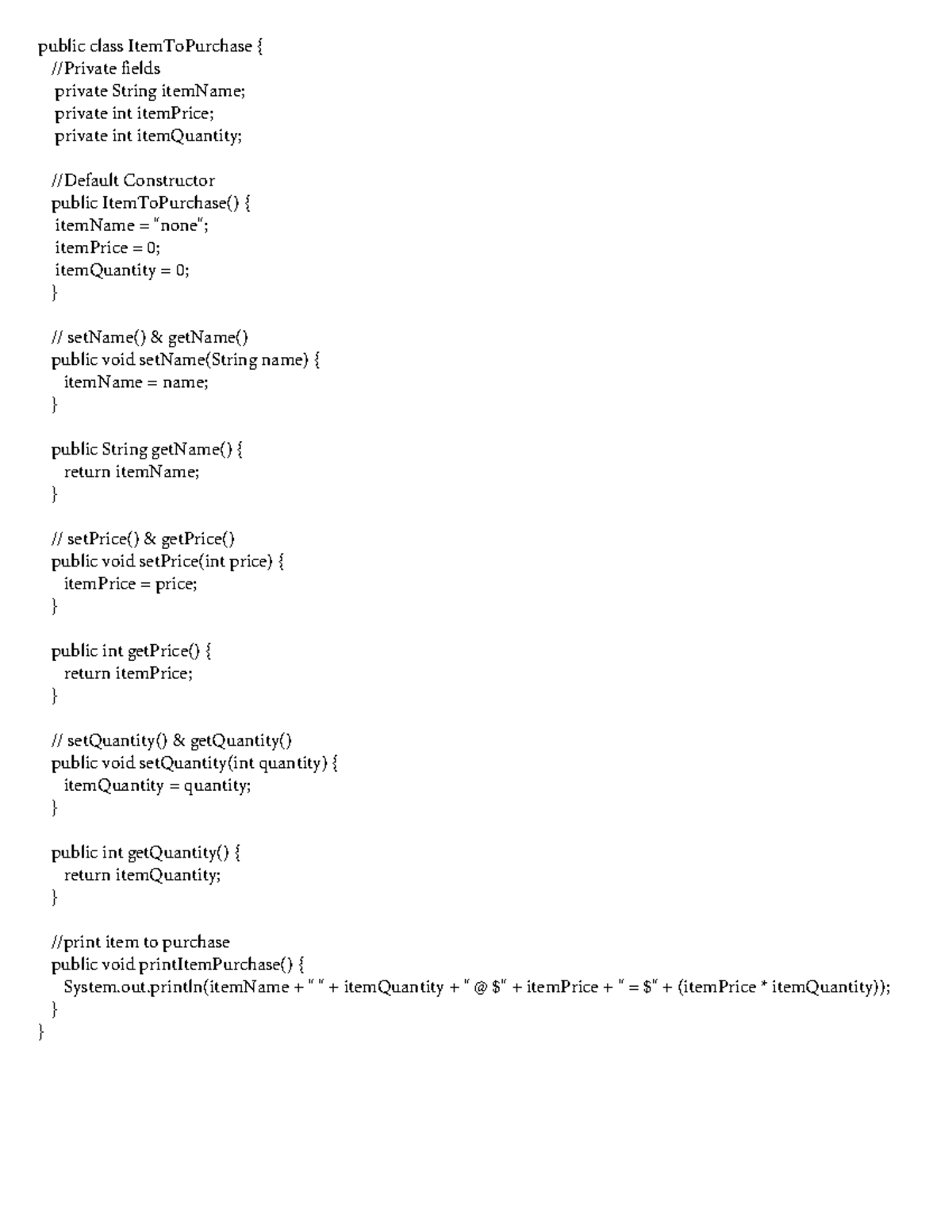 5.12 Java Online Shopping Cart: Code Implementation and Details - Studocu