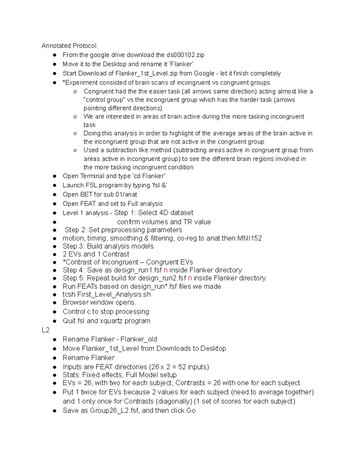 PSYCH430 - Flanker Experiment Annotated Protocol Overview - Studocu