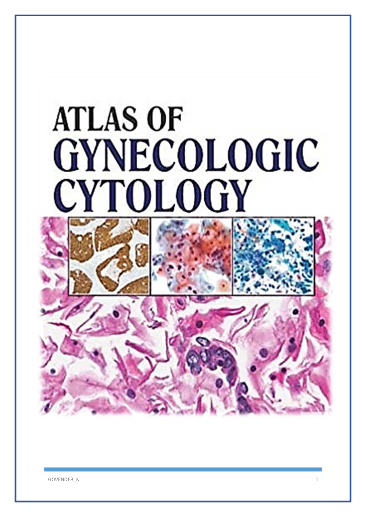 Cytology Atlas Gynae - mathematics - Table of Contents Table of figures ...