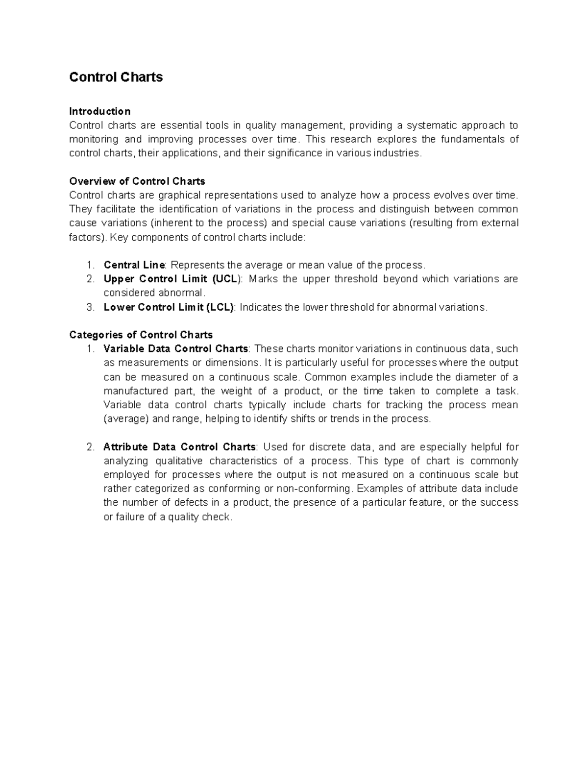 Cbmec - Control Chart - pdf - Control Charts Introduction Control ...