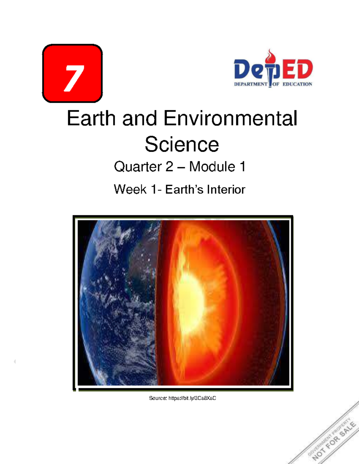 Q2 SSC Earth Envi Sci: Exploring Earth's Interior Layers and Structure ...