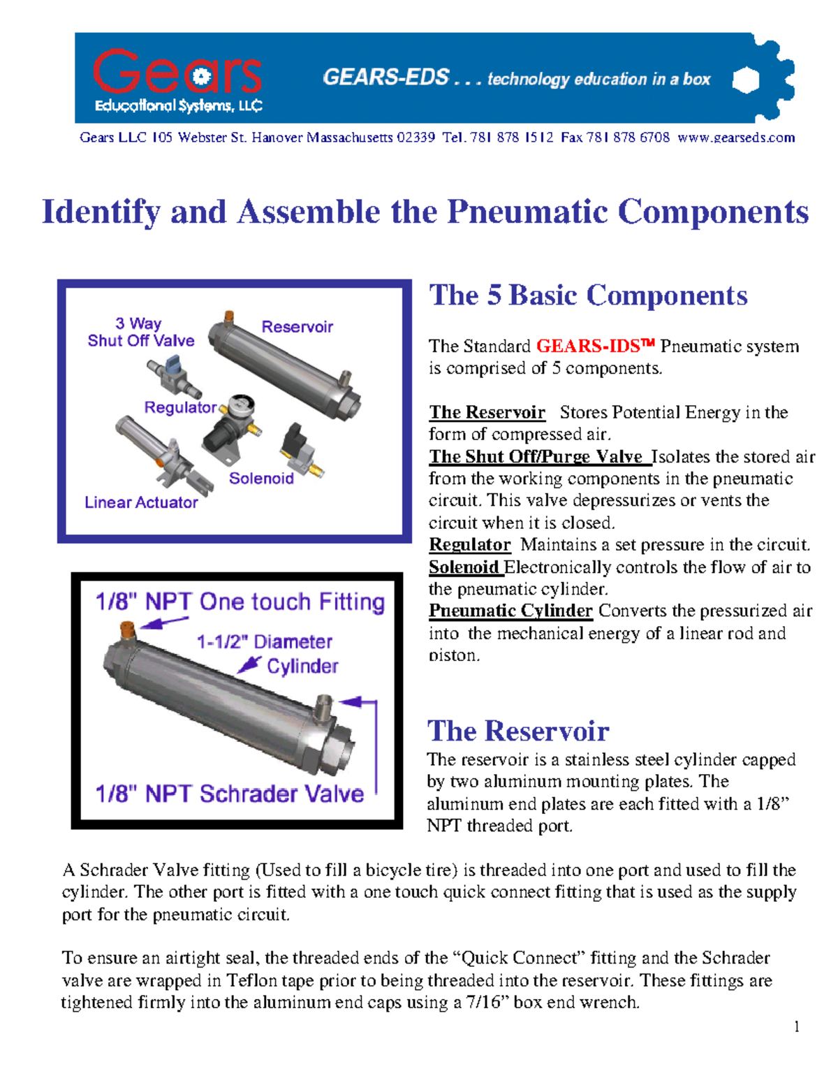 Identifying and Assembling Pneumatic Components - GEARS-IDS™ Guide - 1 ...