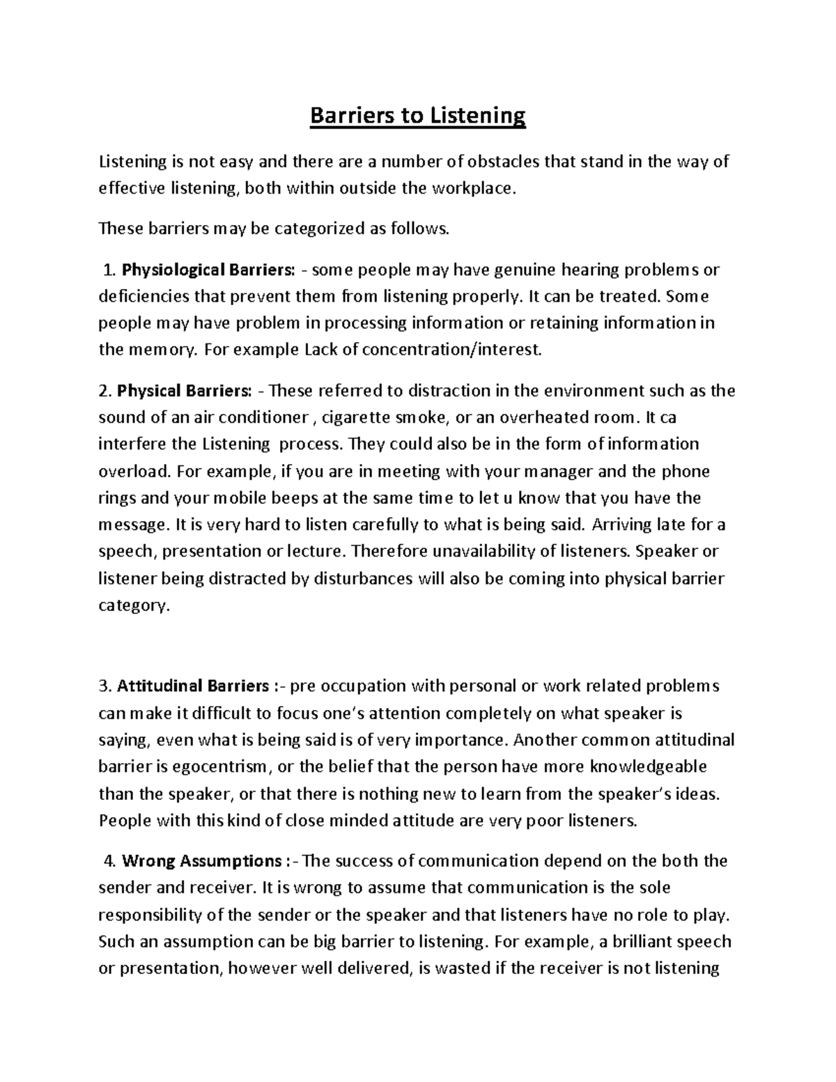 Barriers to Effective Listening: Understanding and Overcoming Obstacles ...