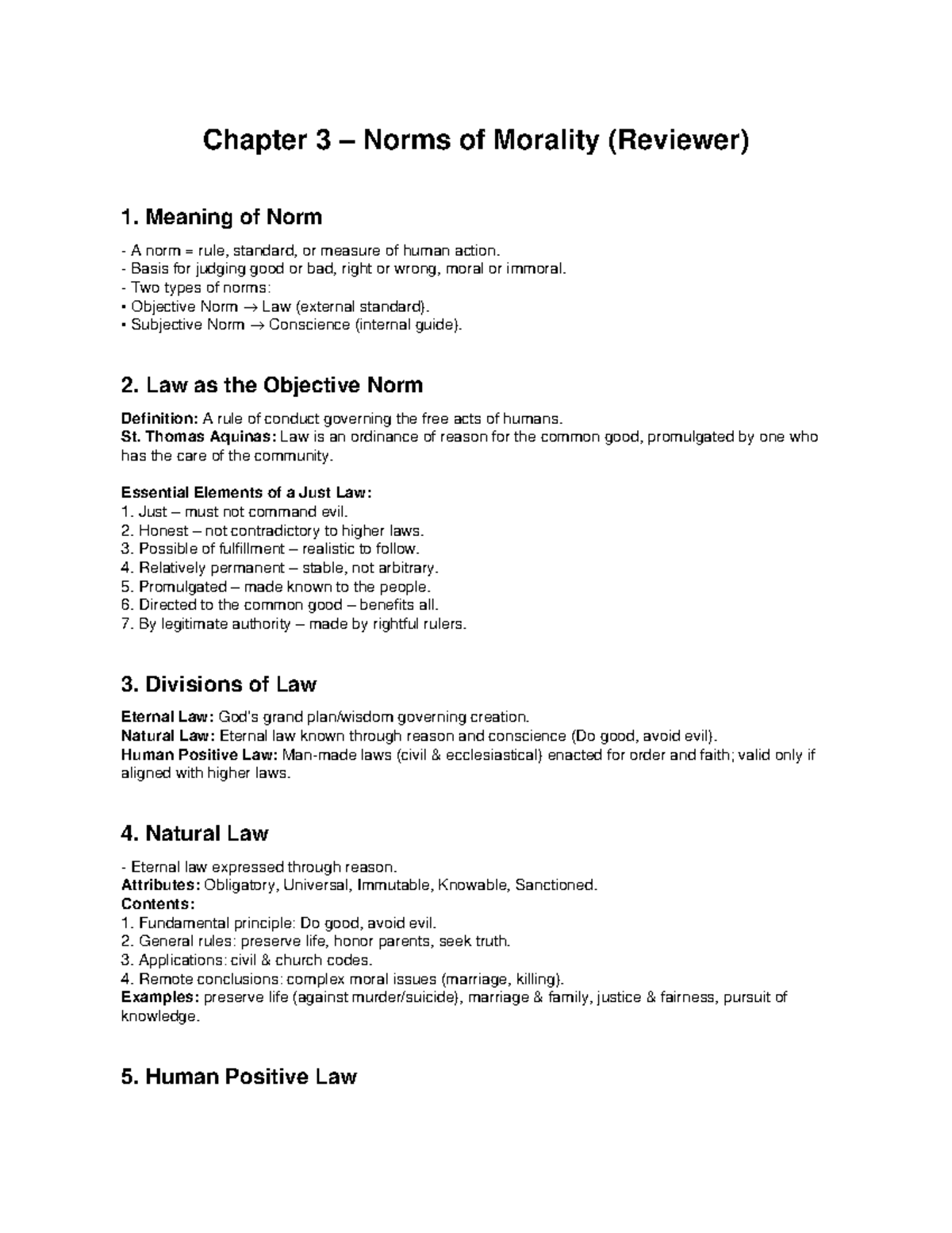 Chapter 3: Norms of Morality - Key Concepts & Review - Studocu