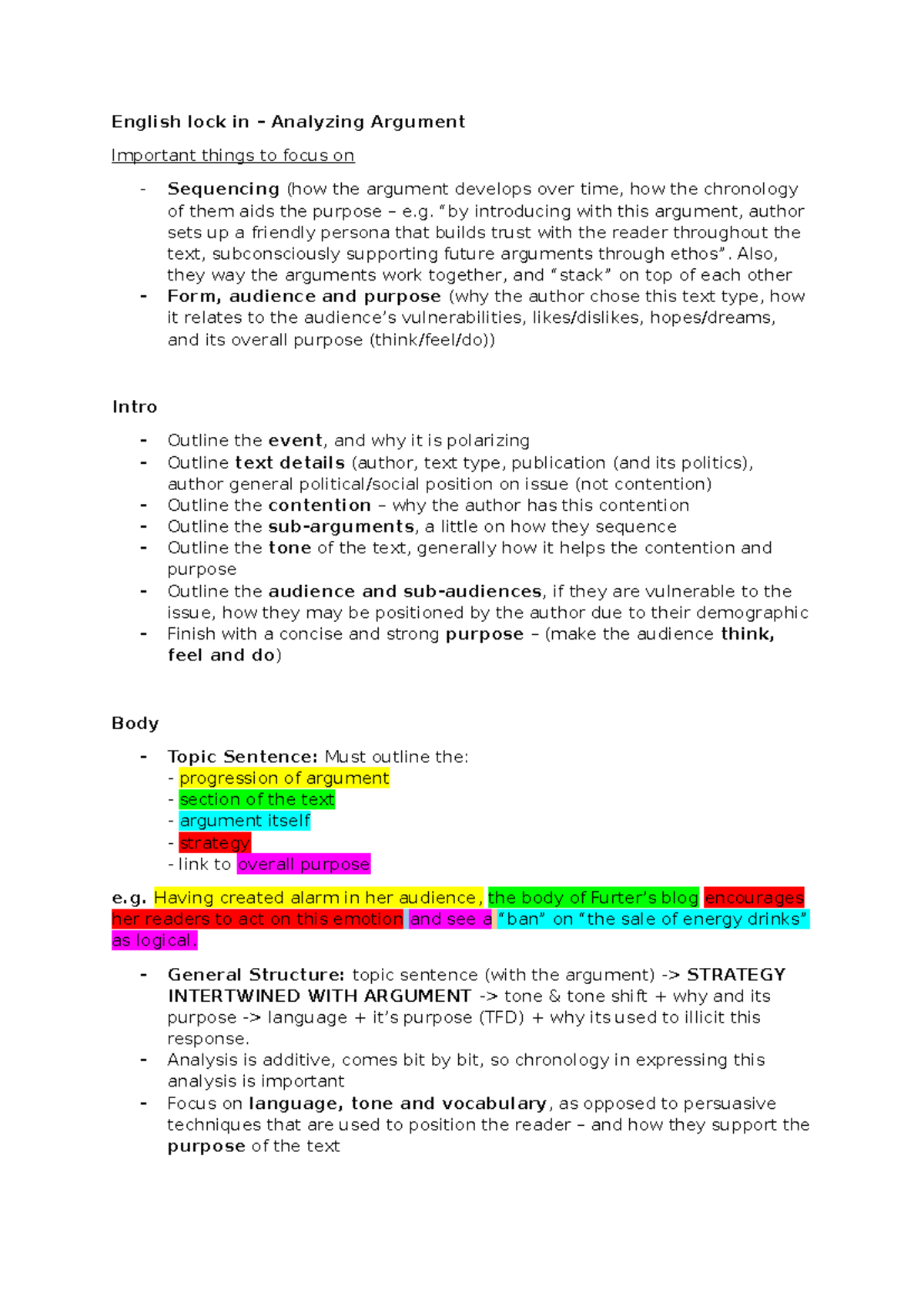 Argument Analysis Guide for English Class: Unlocking Techniques and ...