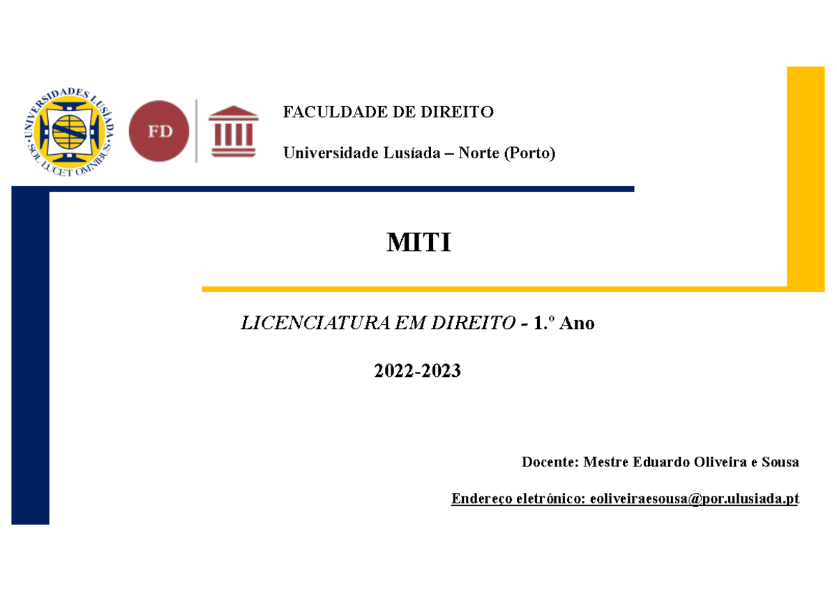 Palavras Chave e Resumo - LICENCIATURA EM DIREITO - 1.º Ano 2022- MITI ...