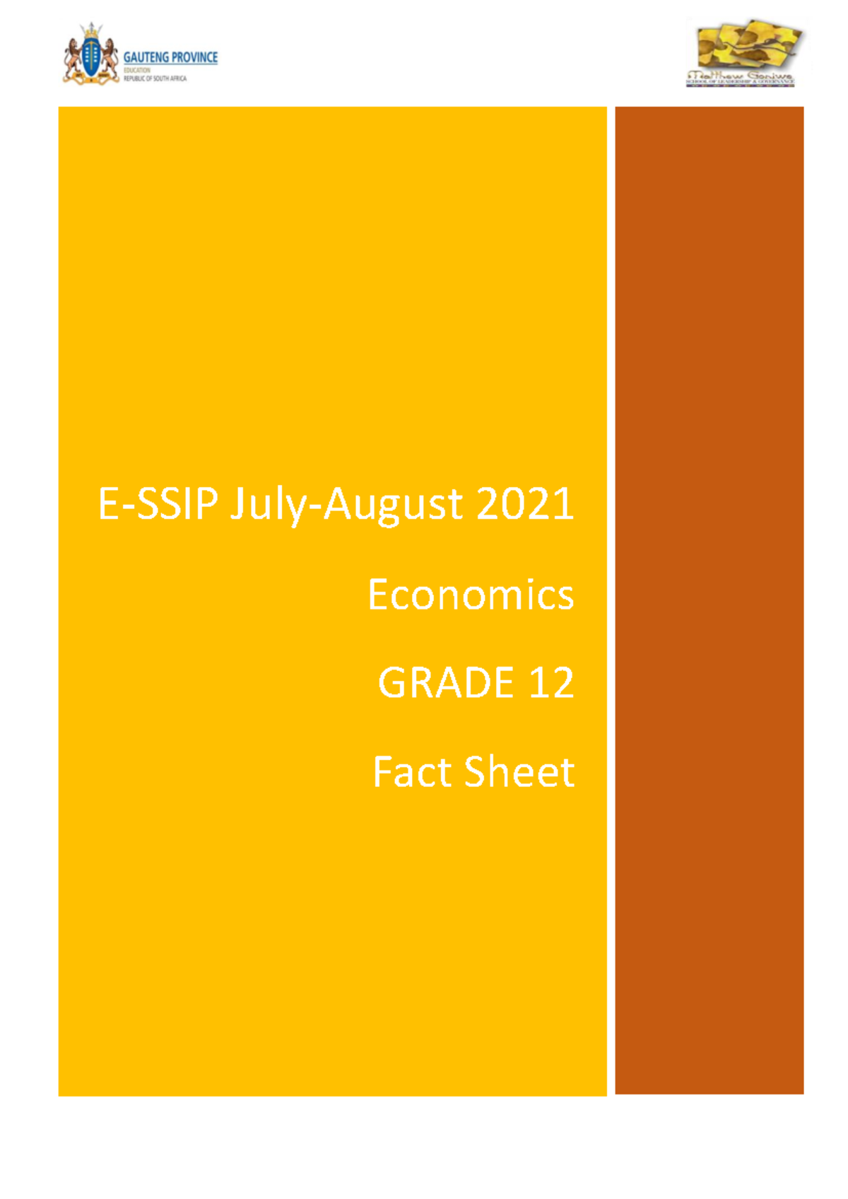 Economics Fact Sheet - GRADE 12 - Topics 9 to 14 Overview - Studocu