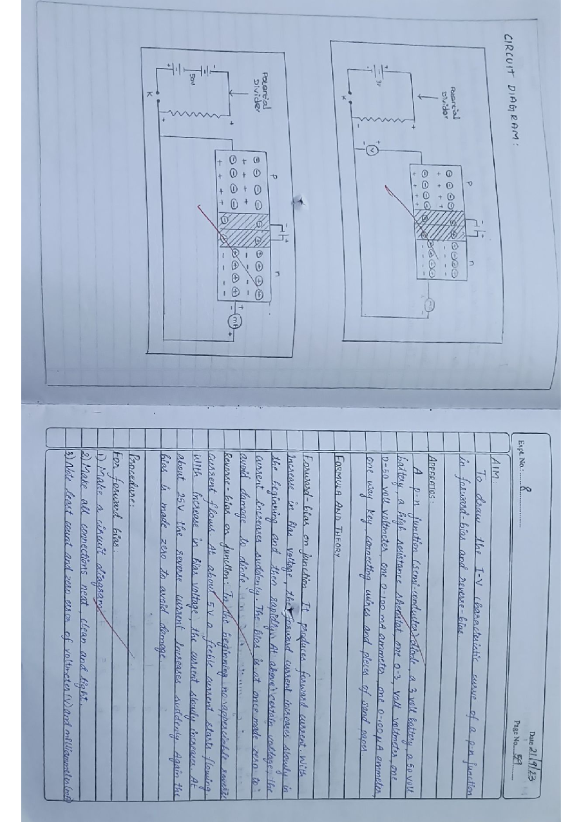 P-N Junction Diode Characteristics: Experiment No. 8 - Studocu