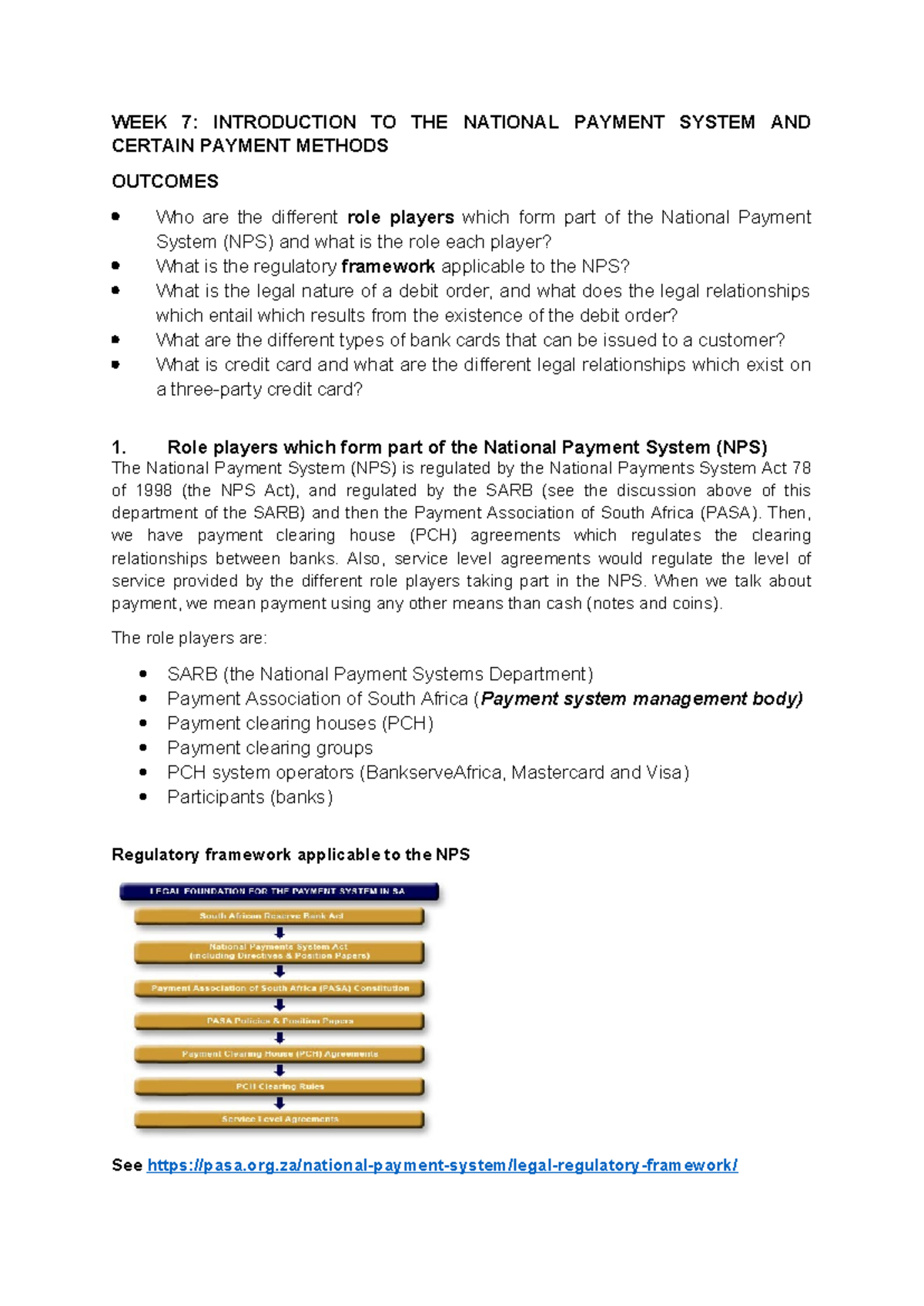 WEEK 7: NPS Overview & Payment Methods - Key Players & Legal Aspects ...