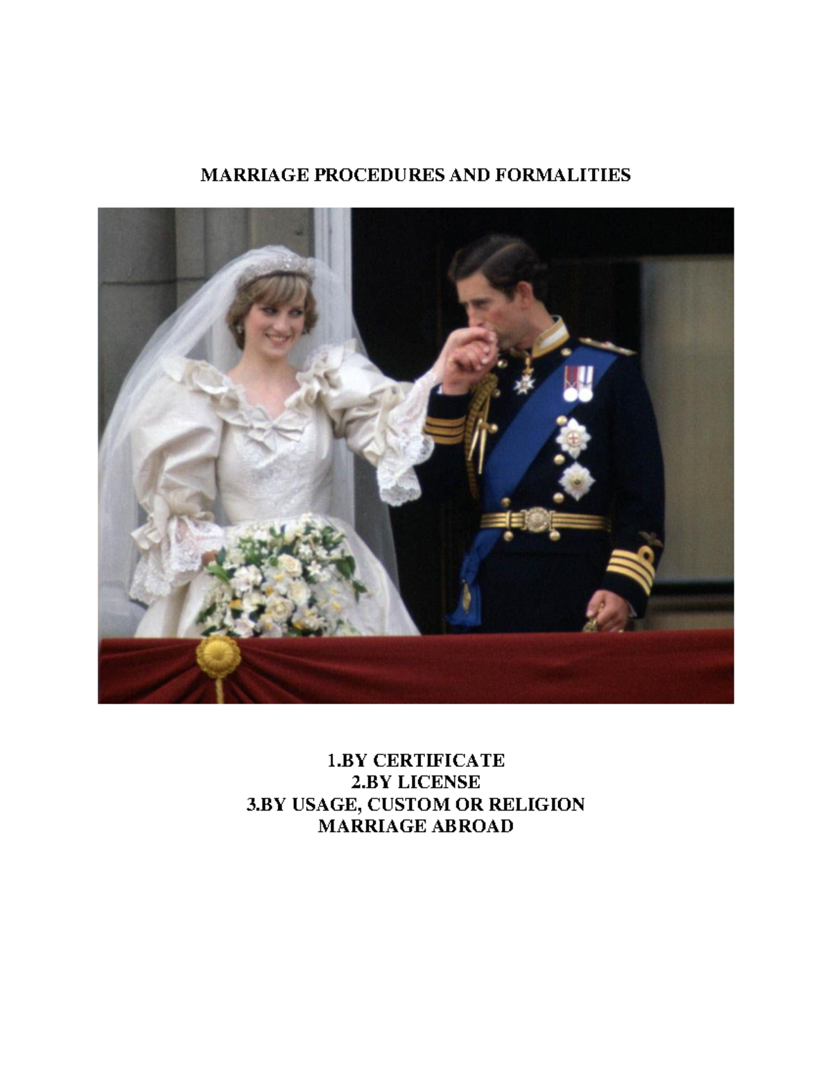 **Marriage Procedures and Formalities: A Comprehensive Guide 2019 ...