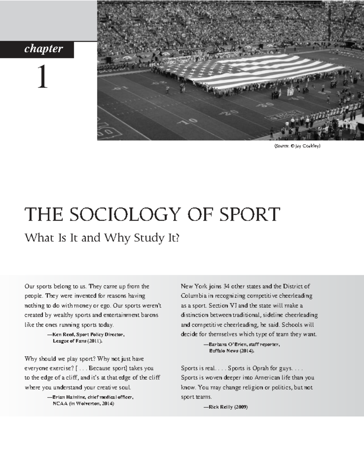 Sociology of Sport (Course Code: SOC 101) - Chapter 1: Social ...
