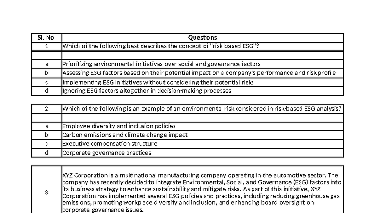 767475314 ESG Quiz: Week 1 Questions and Answers - Studocu