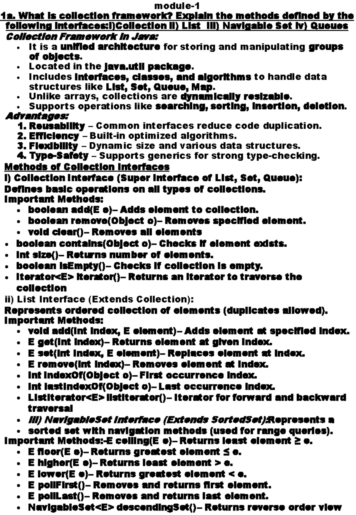 Java Collection Framework: Interfaces, Methods, and Legacy Classes ...