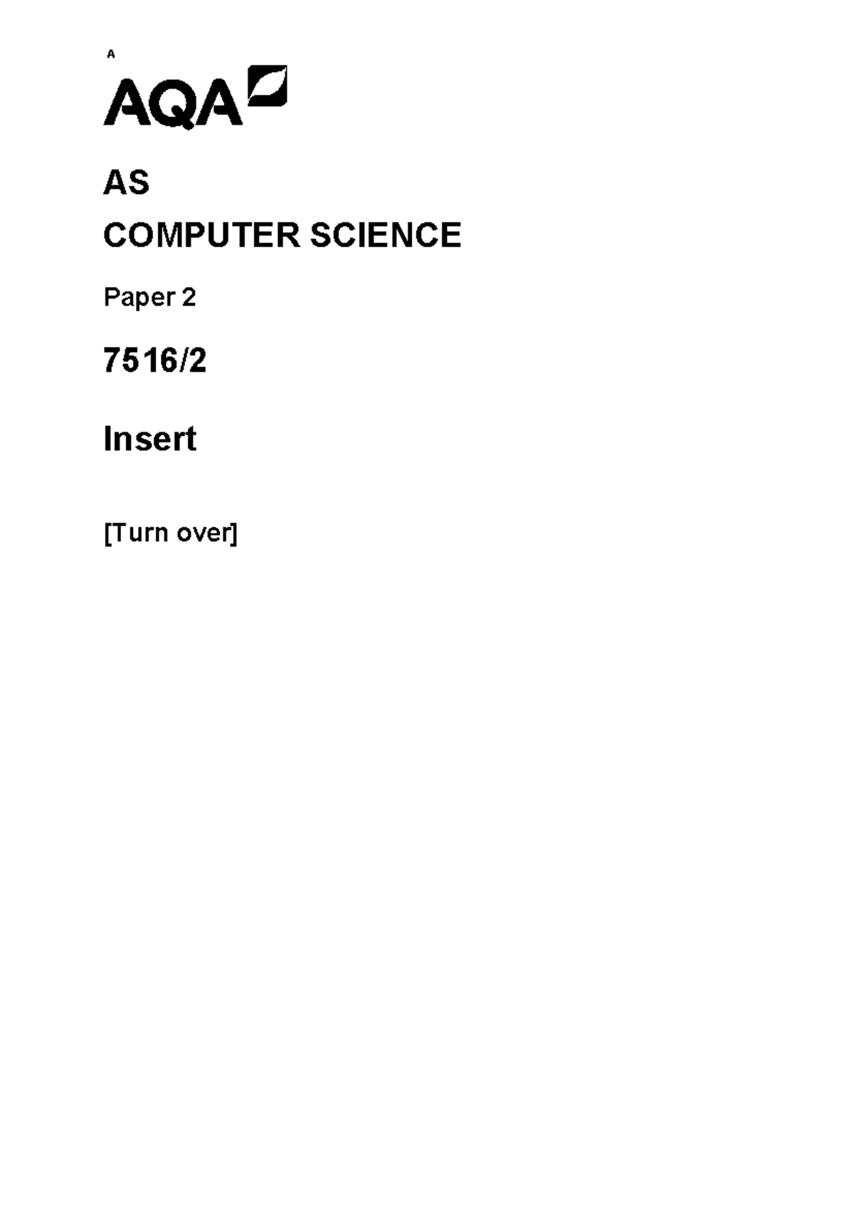 AQA 75162 Paper 2: AQA Assembly Language Instruction Set - Studocu