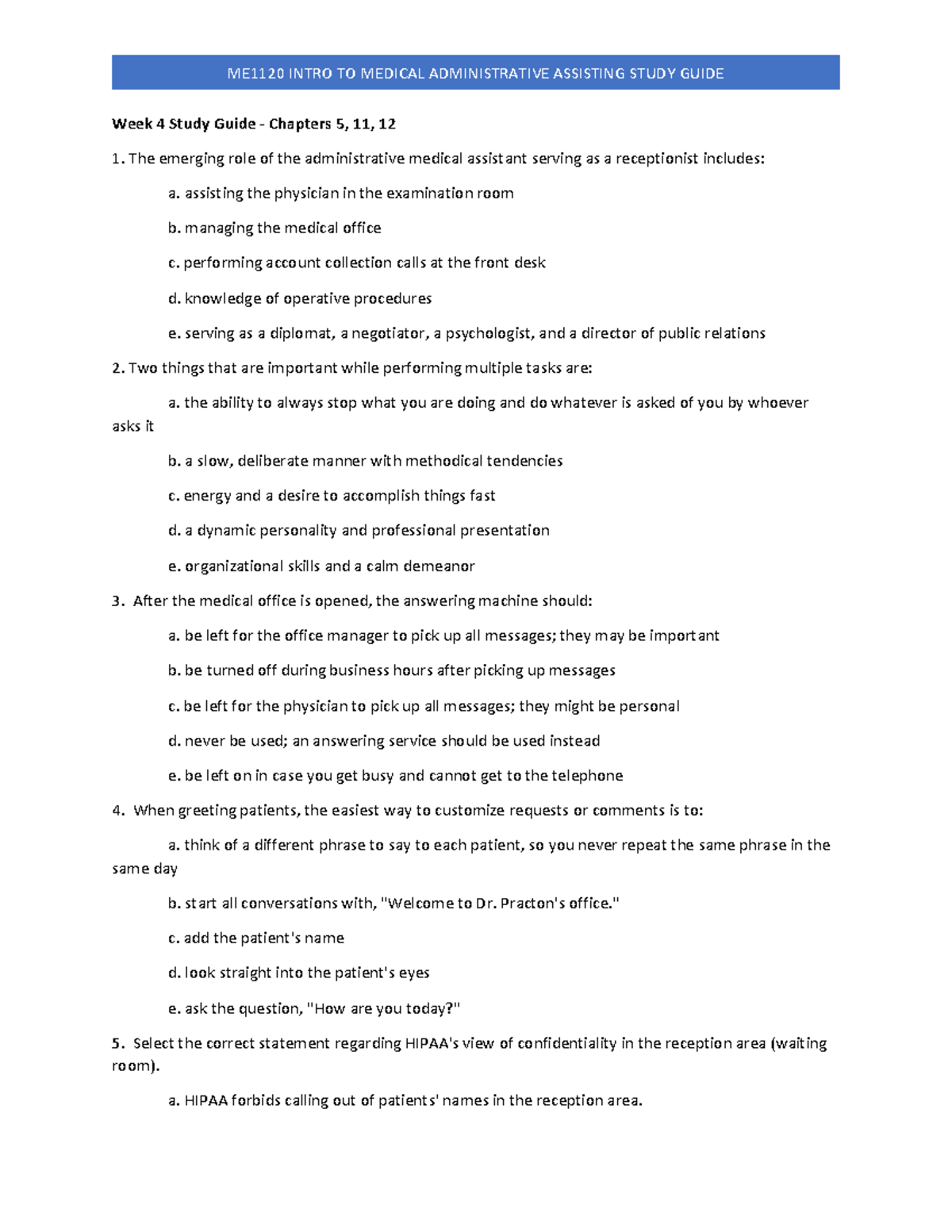 ME1120 WK04 Study Guide: Key Concepts from Chapters 5, 11, 12 - Studocu