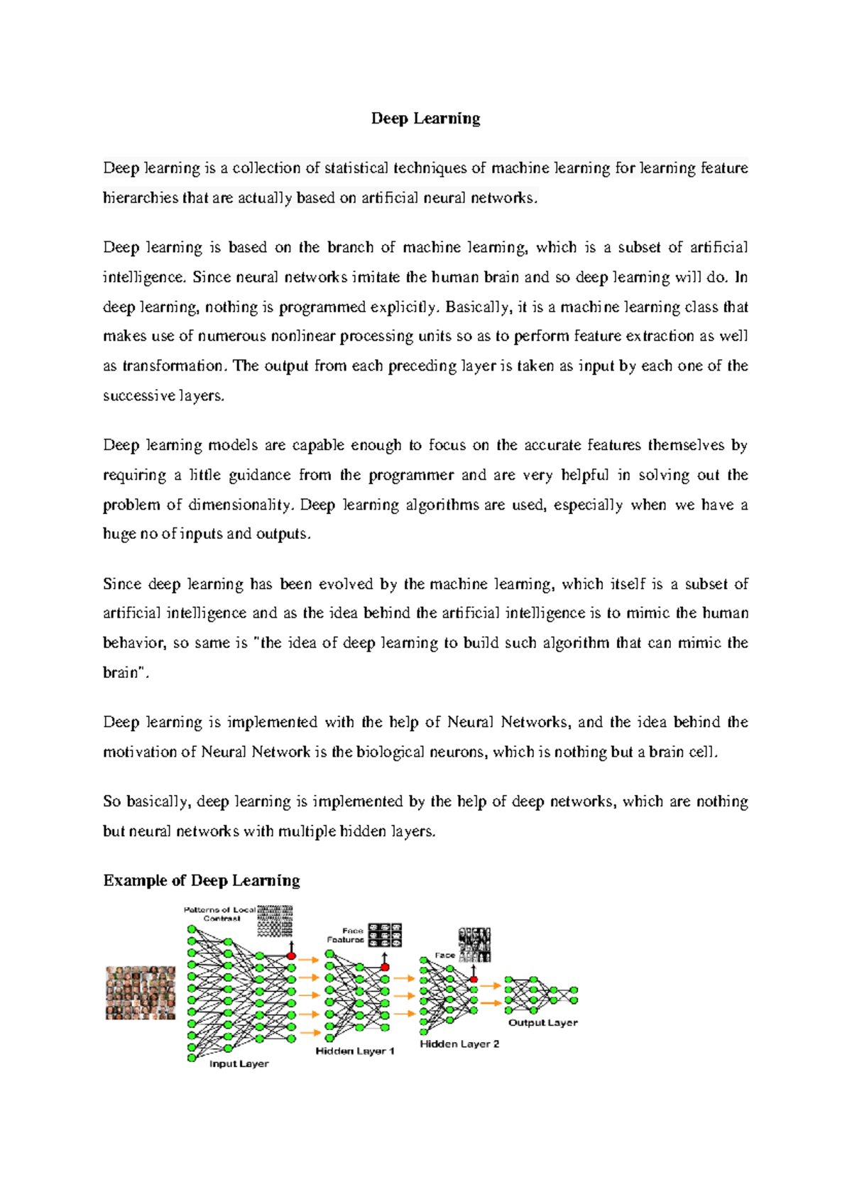 Unit IV - Deep Learning Concepts and Applications - NOTES - Studocu