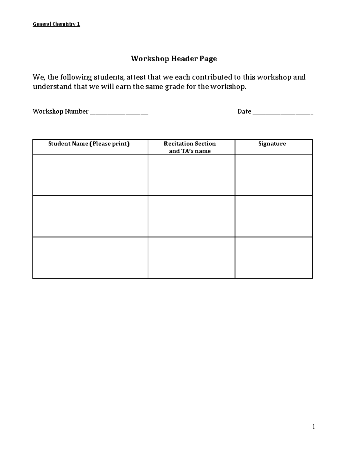 Workshop 6-T8 Spectroscopy - Workshop Header Page We, the following ...